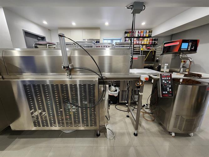 FBM Unica Enrober w/Climatico Cooling Tunnel | Processing + Packaging ...